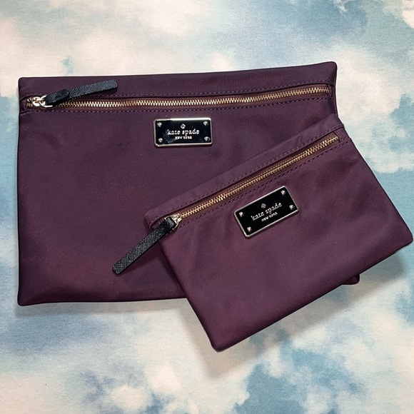 kate spade | Bags | Nwot Set Of 2 Kate Spade Makeup Cosmetics Bagpurse ...